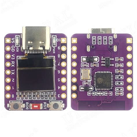 mini esp32 c3 development board 2 4g wifi 4 bt module with 0 42 inch oled display 4mb flash