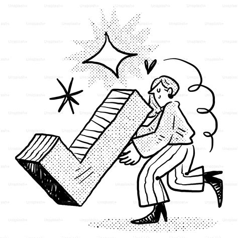 거대한 별을 들고 있는 남자의 만화 그림 벡터 Unsplash의 팀워크 이미지