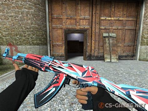 Скачать модель Ak 47 «Буйство Красок для Css V34