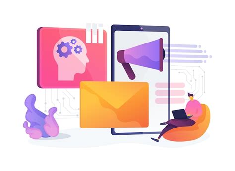 Premium Vector Aipersonalized Marketing Messaging Abstract Concept