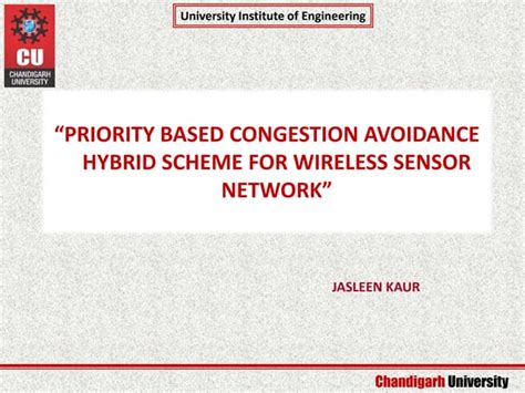 Priority Based Congestion Avoidance Hybrid Scheme Published In Ieee Pptx Internet Of Things