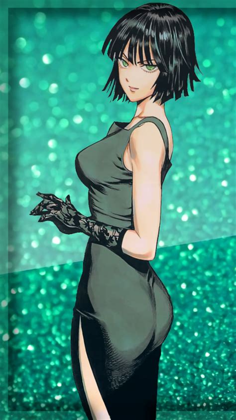 Fubuki One Punch Man Anime One Punch Man Black Hair Dress Fubuki One