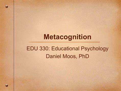 Metacognition