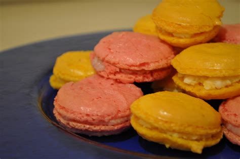 Raspberry And Lemon Macarons Claire K Creations