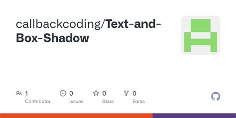 Github Callbackcodingtext And Box Shadow