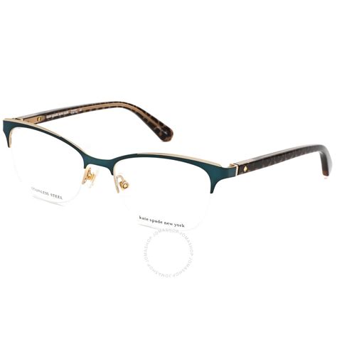 Kate Spade Ladies Green Square Eyeglass Frames Brieana01ed0052