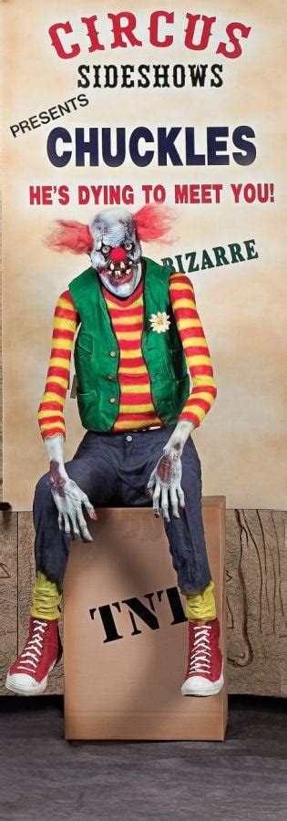 5 12 Chuckles Clown Animated Halloween Prop