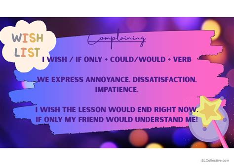 I Wish If Only Theory Guided Disco… English Esl Powerpoints