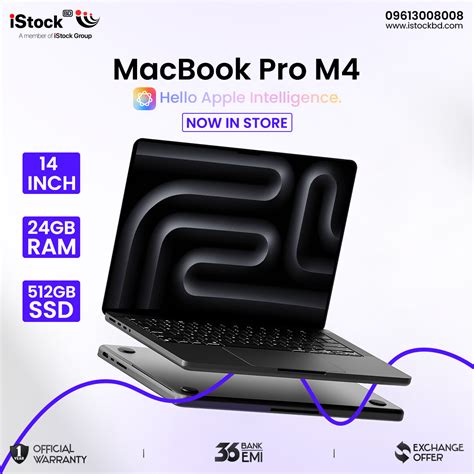 Istock Macbook Pro M4 14” 24gb 512gb Buy Your Much Needed Macbook Pro M4 From Istock Bd