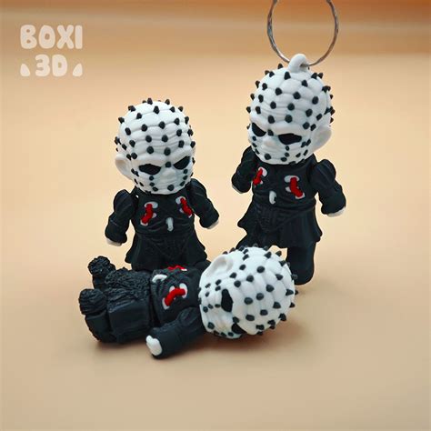 👹 Pinhead Flexi Articulated Cute Print In Place・ 3d File For 3d