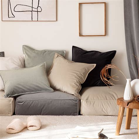 Mono Pebble 벨벳 플로어 소파쿠션 커버 5color 감도 깊은 취향 셀렉트샵 29cm