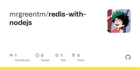 Github Mrgreentmredis With Nodejs