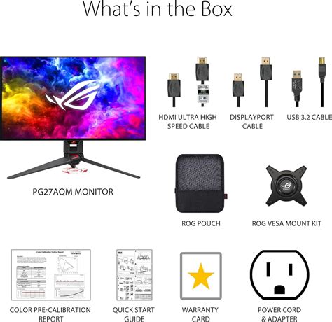 Asus Rog Swift Monitor Oled Dsc De 27 Pulgadas Y 1440p Pg27aqdm Qhd