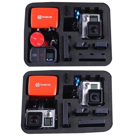 Smatree Smacase G S Eva Carrying And Travel Case For Action Cameras Full Black Cases
