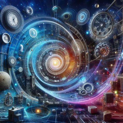 Temporal Dimension Space Space Containing The Dimension Oftime Stock Illustration Illustration