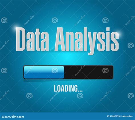 Loading Data Analysis Illustration Design Stock Illustration