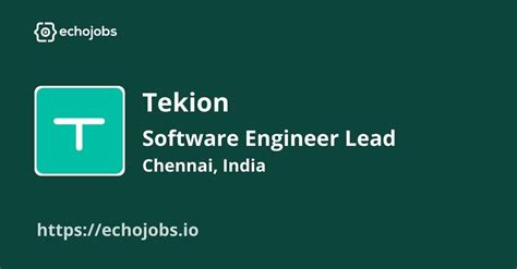 Hiring Software Engineer Lead Chennai India Mongodb Machine Learning React Kotlin Api