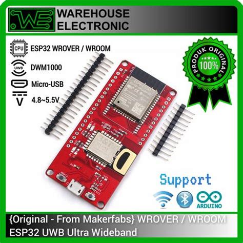 Jual Esp32 Uwb Dw1000 Ultra Wideband Wrover Wroom Original Makerfabs