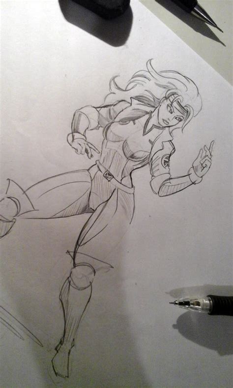 Rogue Pencil Drawing By Rodstella On DeviantArt