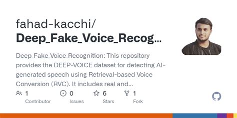 Github Fahad Kacchi Deep Fake Voice Recognition Deep Fake Voice