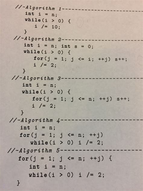 Solved Find The Running Time Function And Use The