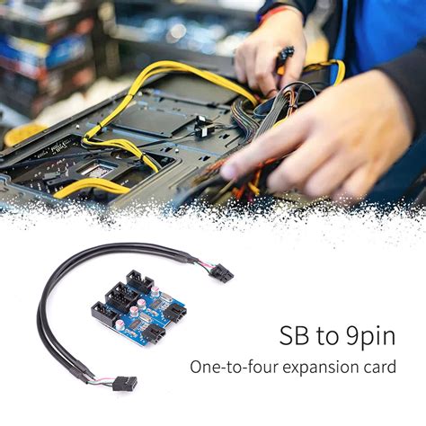 9pin Usb Header Mannelijke 1 Naar 2 4 Female Exten Vicedeal