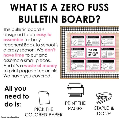 Math Bulletin Board Math Posters The 8 Mathematic Practices Posters Low Prep