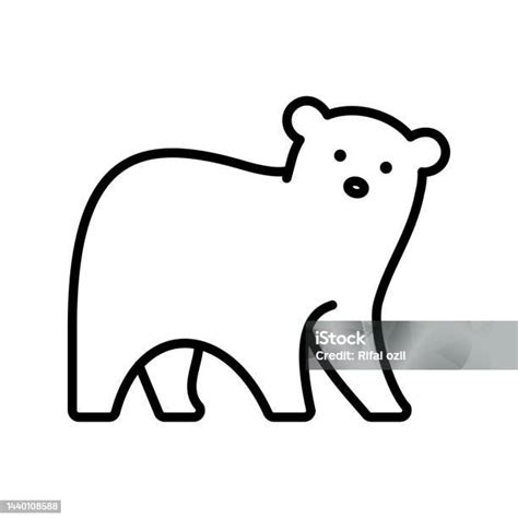 북극곰 아이콘 로고 디자인 벡터 템플릿 그림 기호 및 기호 픽셀 완벽한 0명에 대한 스톡 벡터 아트 및 기타 이미지 0명 갈색 걷기 Istock