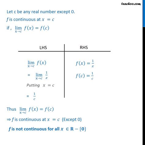Example Discuss Continuity Of F X X Chapter