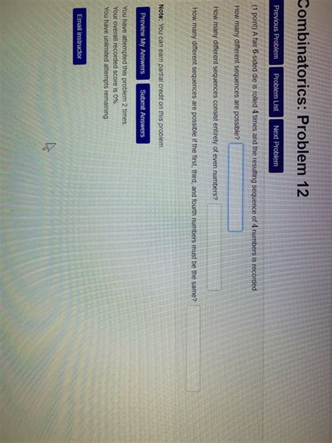 Solved Combinatorics Problem 12 Previous Problem List Next