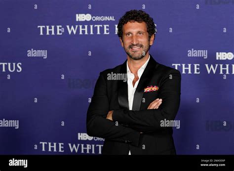Federico Ferrante Poses At The Season Two Premiere Of The Hbo Series The White Lotus Thursday