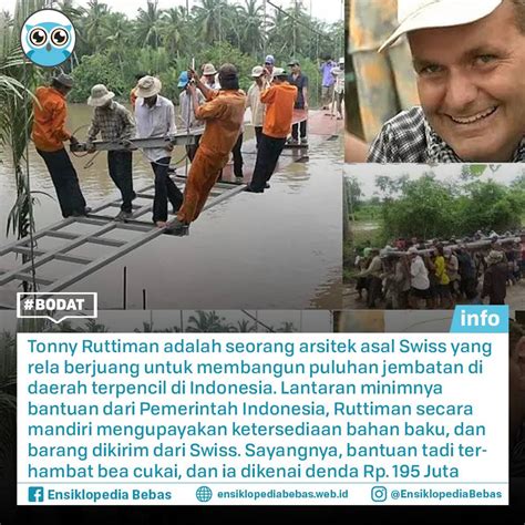 Ensiklopedia Bebas Toni Ruttiman Bikin Jembatan Terpencil Di