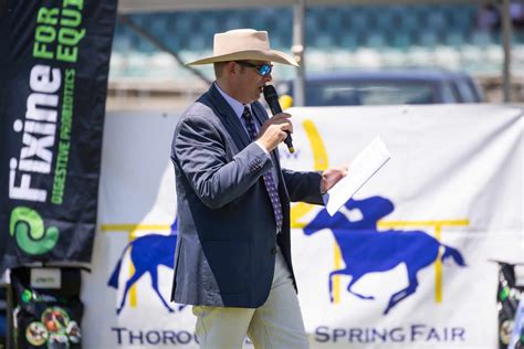 Equine And Agricultural Show Announcer Chris Eggleton