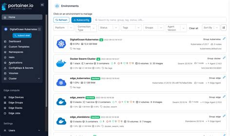 Edit An Application Portainer Documentation