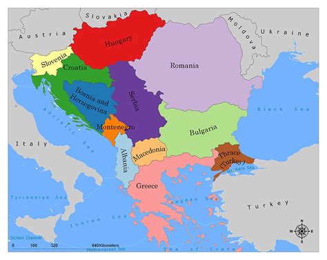 Balkan Peninsula On World Map