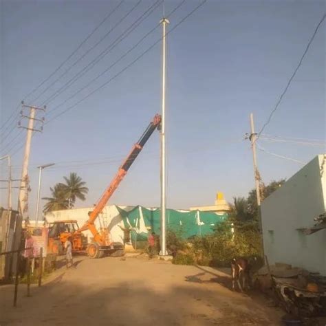 Ms Round Bpp 16 Meter High Mast Pole For Highway At ₹ 235000set In Chitradurga Id 26097624188