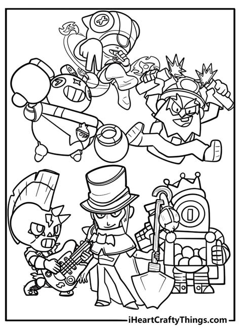Brawl Stars Coloring Pages Free To Print
