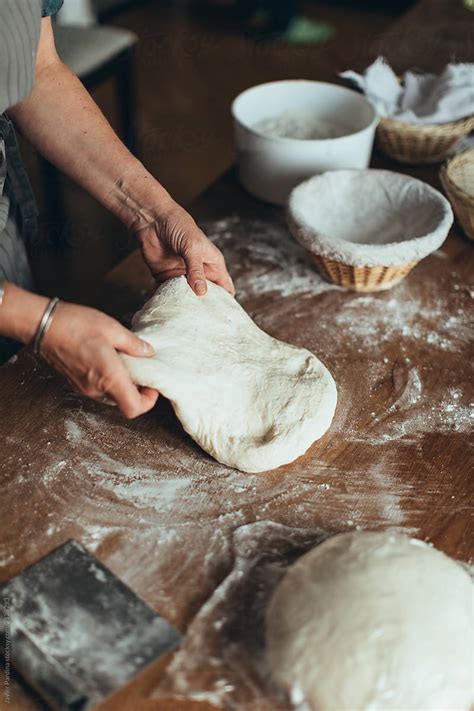 Female Hands Making Dough For Bread By Stocksy Contributor Pardina Studio X Katya D Stocksy