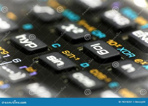 Scientific Calculator Buttons Close Up Stock Image Image Of Money