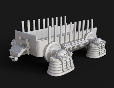 Sci Fi Hover Trailer Prop Set Daz 3d