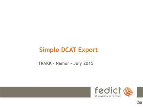 Drupal Simple Dcat Export Module Ppt