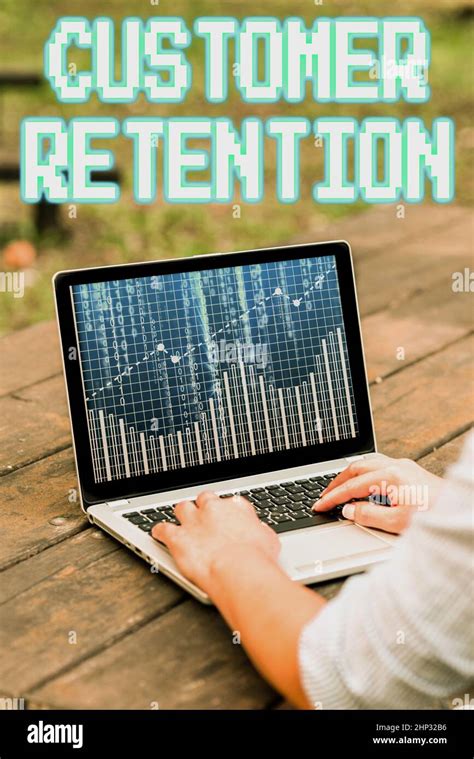 Sign Displaying Customer Retention Word For Keeping Loyal Customers Retain Many As Possible