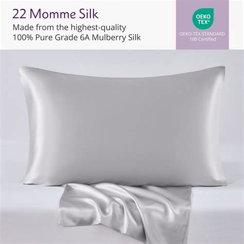 22 Momme Silk Pillowcase Luxurious Mulberry Silk For Hair And Skin