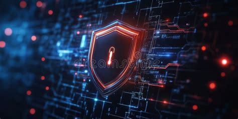 Understanding Cyber Security And Data Protection In The Modern Digital Age Landscape Stock Image