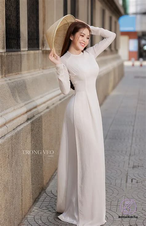 102 Ảnh gái xinh mặc áo dài gợi cảm quyến rũ người xem Ảnh Gái Xinh