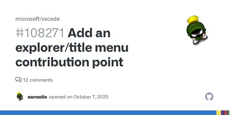 Add An Explorertitle Menu Contribution Point · Issue 108271 · Microsoftvscode · Github