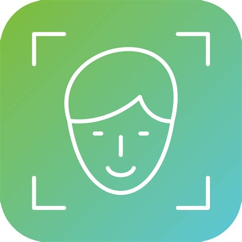 Face Id Vector Icon Style 22296084 Vector Art At Vecteezy