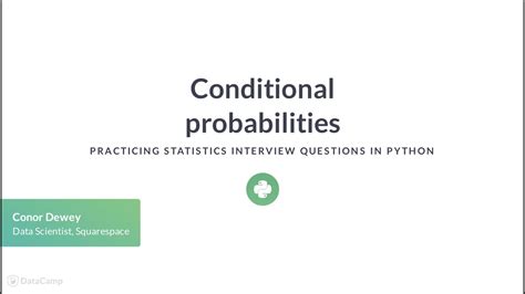 Python Tutorial Conditional Probabilities YouTube