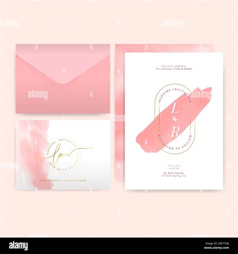 Wedding Invitation Layout Design Vector Stock Vector Image And Art Alamy