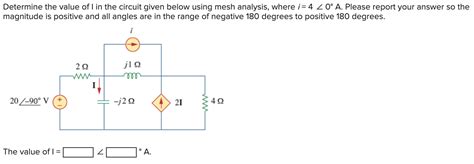 Solved Determine The Value Of L In The Circuit Given Below Chegg